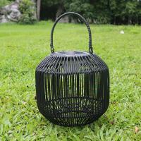 China Customized Rattan Woven Solar Lights Portable 3500K IP65 Waterproof for sale