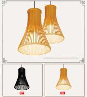 China Customized Rattan Pendant Light , Nordic Woven Bamboo Lamp For Indoor Lighting for sale
