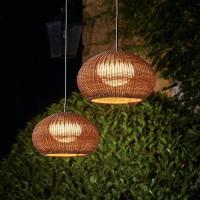 China Hanging Rattan Lighting Chandelier Waterproof For Outdoor Tree for sale