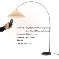 China Modern living room sofa bedroom study work vertical Fishing  floor lamp for sale