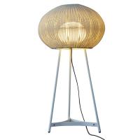 China Modern Outdoor Rattan Floor Lamp IP44 Waterproof For Hotel Decoration for sale