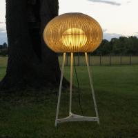 China Modern Outdoor Rattan Floor Lamp IP44 Waterproof For Hotel Decoration for sale