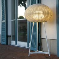 China Modern Outdoor Rattan Floor Lamp IP44 Waterproof For Hotel Decoration for sale