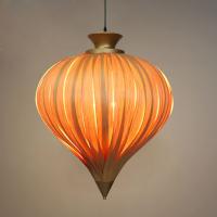 China Wooden Pendant Lights - Hanging Veneer lanterns - Led Creative Wood lanterns for sale