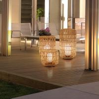 China Outdoor Lawn Rattan Garden Lanterns Ip44 Water Resistant For Hotel for sale