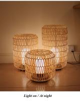 China Outdoor Lawn Rattan Garden Lanterns Ip44 Water Resistant For Hotel for sale