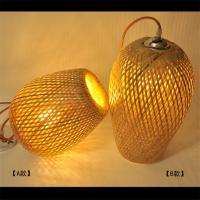 China Customized Three Head Rattan Pendant Light Lamps With Switch Control for sale