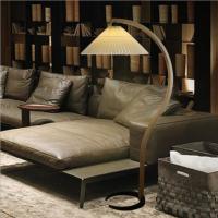 China Creative Pleated Rattan Standing Lamp for bedroom living room for sale