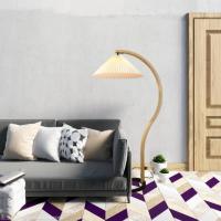 China Creative Pleated Rattan Standing Lamp for bedroom living room for sale