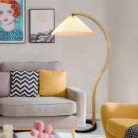 China Creative Pleated Rattan Standing Lamp for bedroom living room for sale