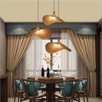 China Hat shape lighting bamboo lamp decoration rattan pendant lamps for shop club for sale