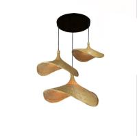 China Hat shape lighting bamboo lamp decoration rattan pendant lamps for shop club for sale