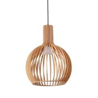 China Bird Cage Rattan Pendant Chandelier 3500K Warm White For Restaurant Bar for sale