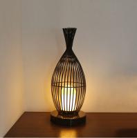 China Water Resistant Rattan Floor Lamp For Villa Outdoor Balcony for sale