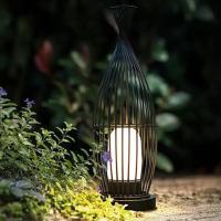 China Water Resistant Rattan Floor Lamp For Villa Outdoor Balcony for sale