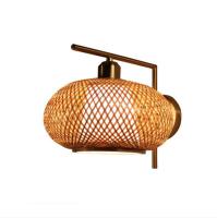 China luxurious Bamboo woven wall lamp - Bamboo corridor lamp - Hanging Bamboo rattan lamp for sale
