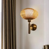 China luxurious Bamboo woven wall lamp - Bamboo corridor lamp - Hanging Bamboo rattan lamp for sale