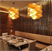 China Nordic Wooden Rattan Pendant Light LED Light Source For Living Room for sale