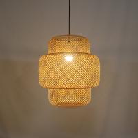 China handmade pendant lamp - Bamboo lantern - Hanging bamboo decorative lamp for sale