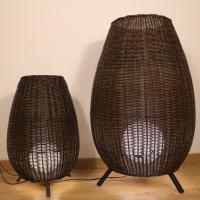 China 35cm/45 cm/78cm/128cm height artistic standing lamps rattan wicker floor lamps for sale