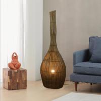 China 3500K Artistic Rattan Floor Lamps Light For Hotel Club Living Room for sale