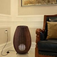 China street lamp balcony corridor outdoor waterproof Rattan Lawn lamp LED floor lamp for sale