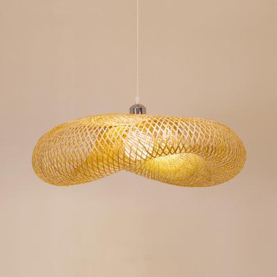 China Creative design hanging handmade Bamboo lampshade for sale