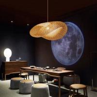 China Modern Bamboo Rattan Pendant Light Lampshade For Indoor Room for sale