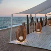 China Creative Rattan Lampshade floor lamp  for club for sale