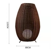 China Creative Rattan Lampshade floor lamp  for club for sale