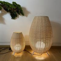 China outdoor decorative modern design  Rattan led floor lamps for sale