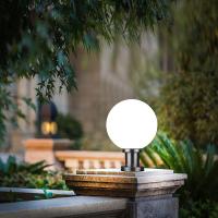 China Waterproof Glow Ball Light Solar Powered With 20cm 25cm 30cm Size for sale