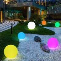 China 30cm Solar Powered Glow Ball Light IP54 Waterproof For Ground Decoration for sale