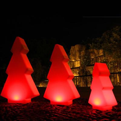 China outdoor led glow christmas tree shaped light for holiday for sale