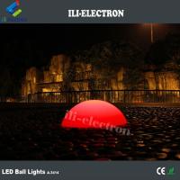 China PE Plastic LED Half Sphere Light Rechargeable For Christmas Decor for sale
