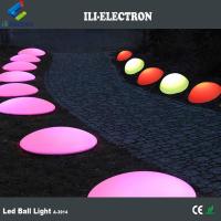 China PE Plastic LED Half Sphere Light Rechargeable For Christmas Decor for sale
