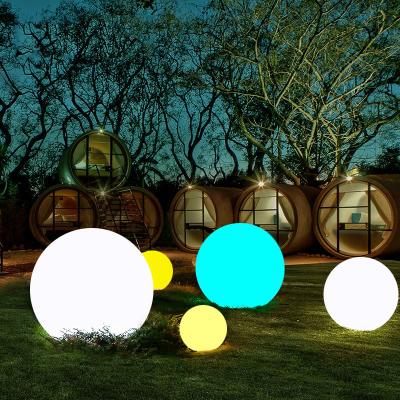 China Plastic LED Color Changing Glow Balls 10CM 80CM Water Resistant For Holiday for sale