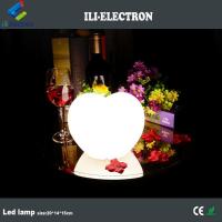 China Plastic LED Peach Shaped Lamp Remote Control With Rechargeable Lithium Battery for sale