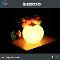 China Plastic LED Peach Shaped Lamp Remote Control With Rechargeable Lithium Battery for sale