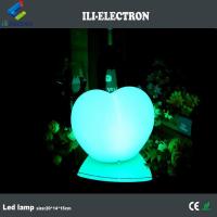China Plastic LED Peach Shaped Lamp Remote Control With Rechargeable Lithium Battery for sale