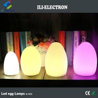 China Illuminated Mini Egg Shaped LED Lights 16 Colors Changing With Remote Control for sale