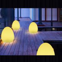 China Outdoor IP65 Egg Shaped Table Lamp With Remote Control Rechargeable for sale