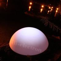 China semi-circle waterproof colorful plastic led decorative light for sale