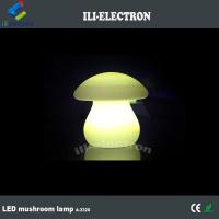 China mushroom shape PE plastic illuminated light table lamp for sale