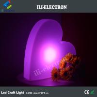 China Plastic Pool Glow Lights , LED Heart Lights Colorful Changing Rechargeable for sale