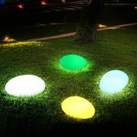 China PE Plastic LED Stone Light Waterproof Rechargeable Color Changing For Home Decoration for sale