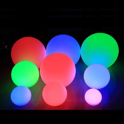 China PE plastic waterproof led shower ball light for sale