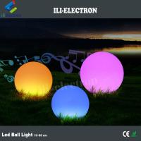 China PE plastic waterproof led shower ball light for sale