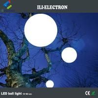 China PE Plastic colorful outdoor hanging led light balls for sale