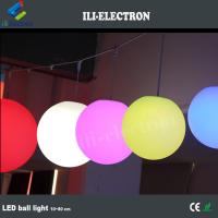China PE Plastic colorful outdoor hanging led light balls for sale